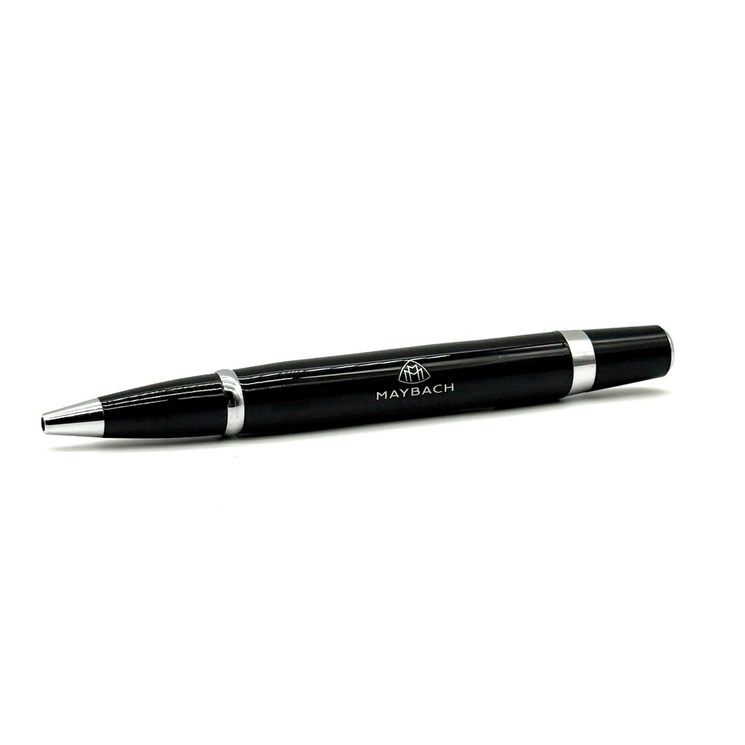 Maybach Luxury Black & Silver Mesh Grip Ballpoint Pen – Sleek Executive ...