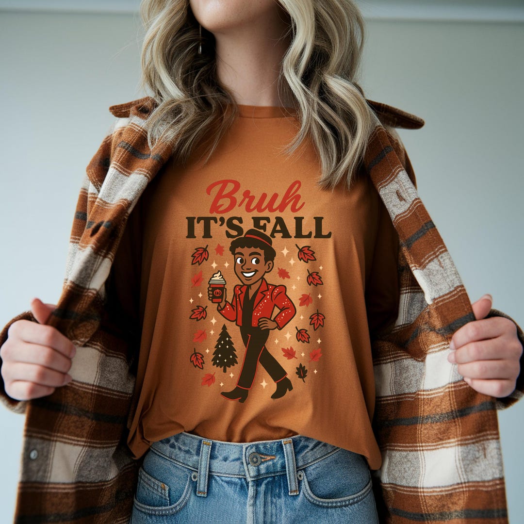 Boy Bruh It's Fall DTF Transfer: Funny Autumn Design (PNG Digital File ...