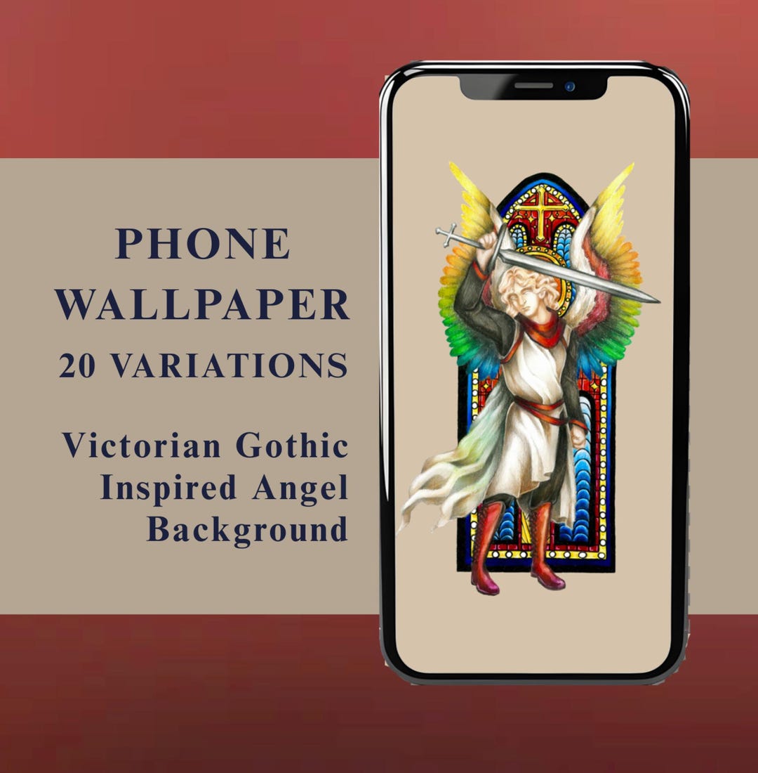 Archangel Michael Classical Phone Wallpaper - 20 Variations - Etsy