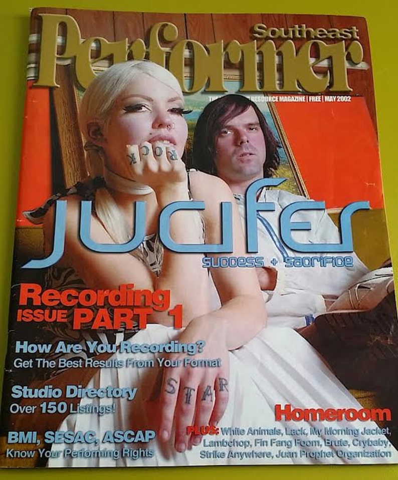 Jucifer Southeast Performer Magazine May 2002 Sludge Metal - Etsy