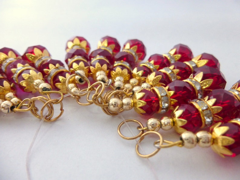 Deep Red Decorative Tassles 1 Pair | Etsy