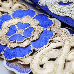 MYSTERY Blue Fabrictrims Bundle Set of 5 Blue Fabric Trims 5 Yards Blue ...