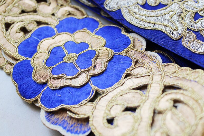 MYSTERY Blue Fabrictrims Bundle Set of 5 Blue Fabric Trims - Etsy