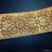 Gold Trim Embellished Trim Flower Trim Gold Fabric Trim - Etsy
