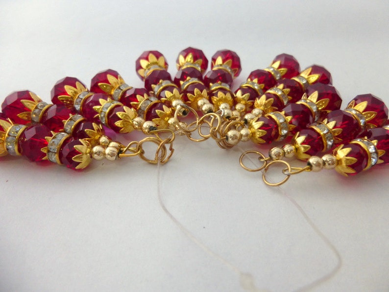 Deep Red Decorative Tassles 1 Pair | Etsy