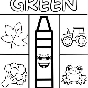 Color Crayons Coloring Pages Instant Download - Etsy
