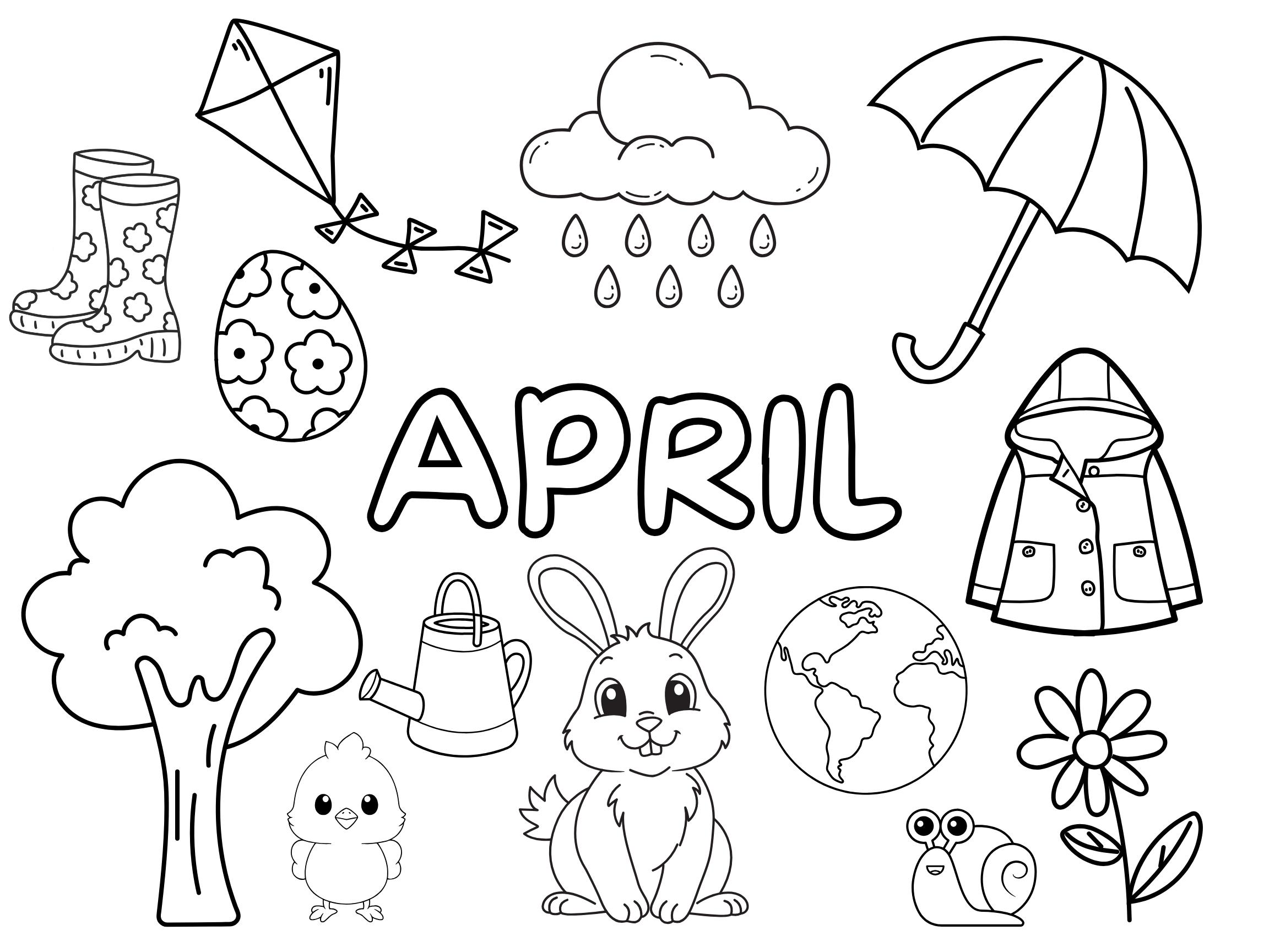 Months of the Year Coloring Pages for Kids Instant Download - Etsy