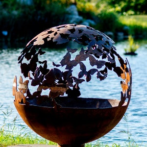 Wings – Butterfly Fire Pit Sphere - Custom Made - Etsy