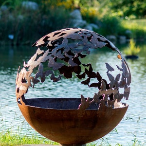 Wings – Butterfly Fire Pit Sphere - Custom Made - Etsy