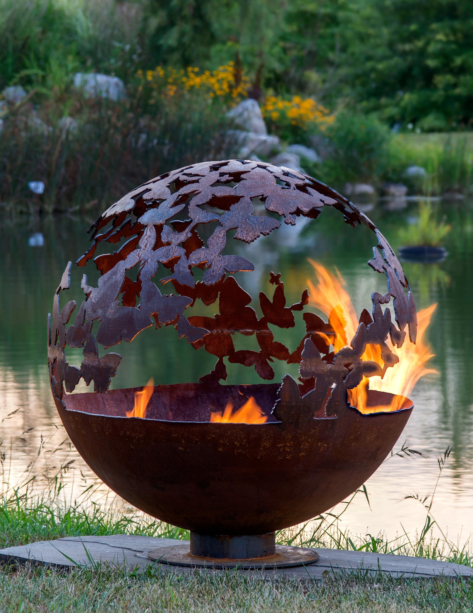 Wings – Butterfly Fire Pit Sphere - Custom Made - Etsy
