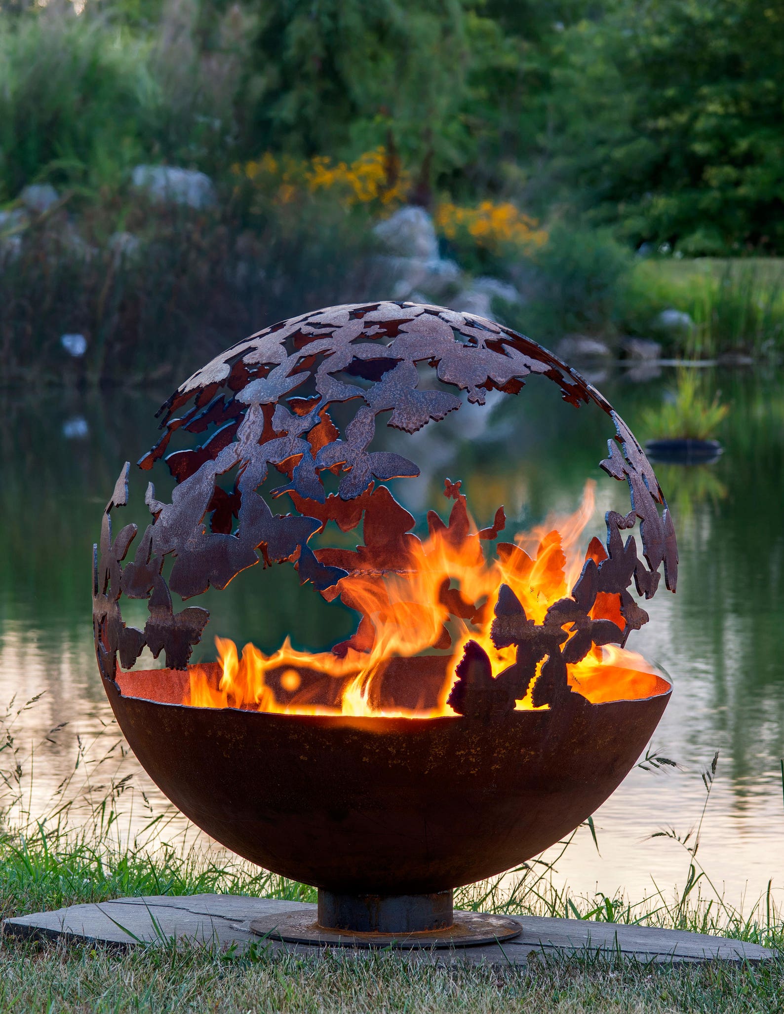 Wings – Butterfly Fire Pit Sphere - Custom Made - Etsy