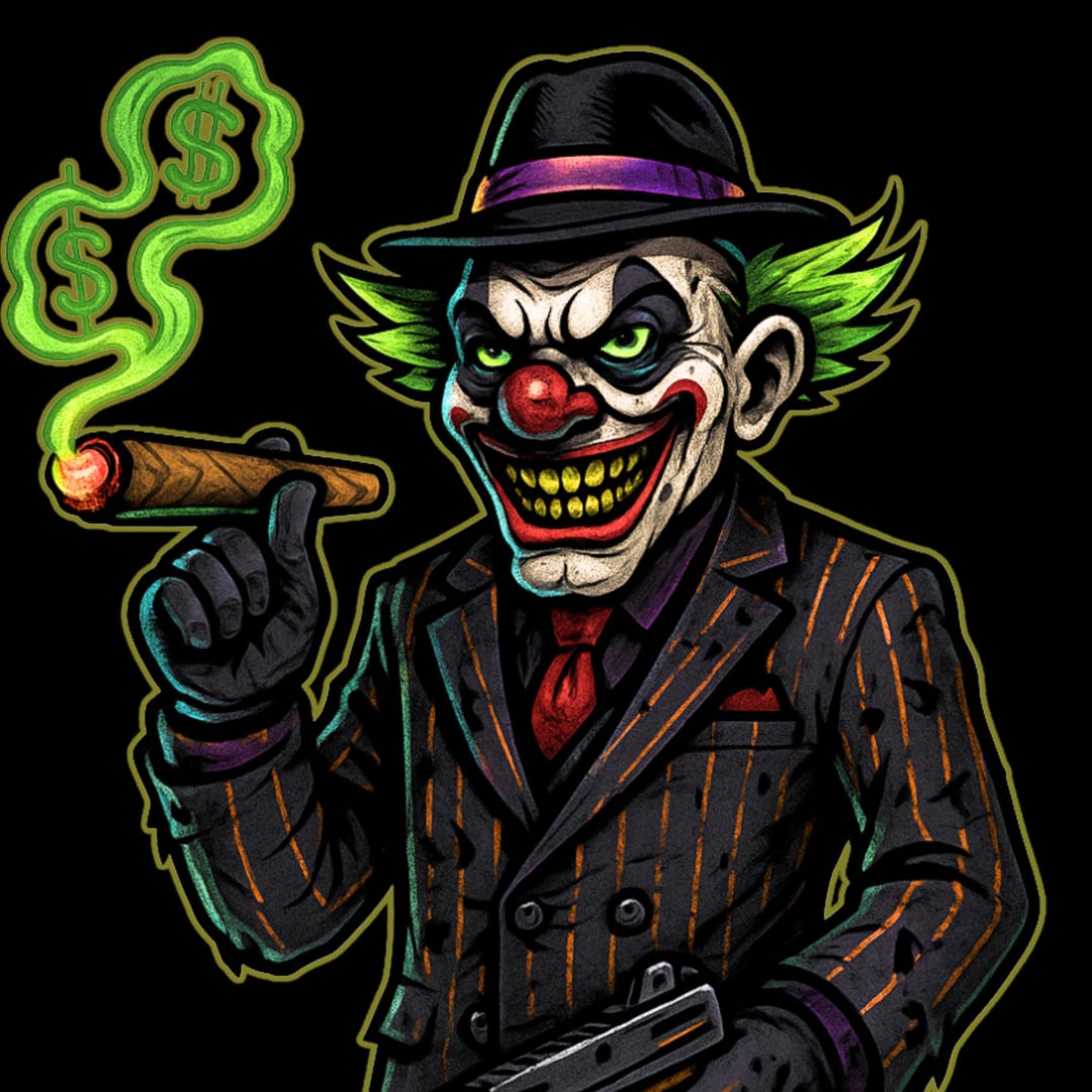 Killer Clown #3 (digital Download) Stoner 420 Clowns Ai Art Weed Humor ...