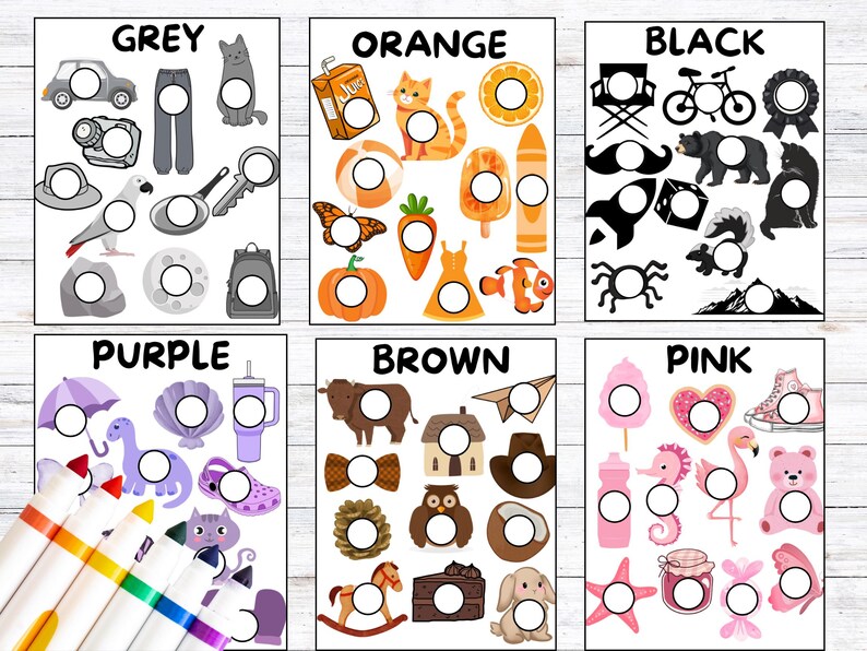 Do-a-dot Colouring Pages for Kids, Printable Worksheets, Activity for ...