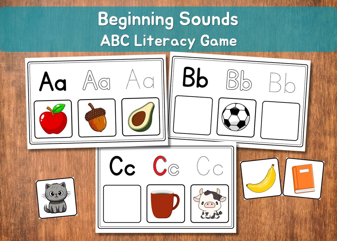 Beginning Sounds Letter Match | Phonics Activity | Alphabet Worksheets ...