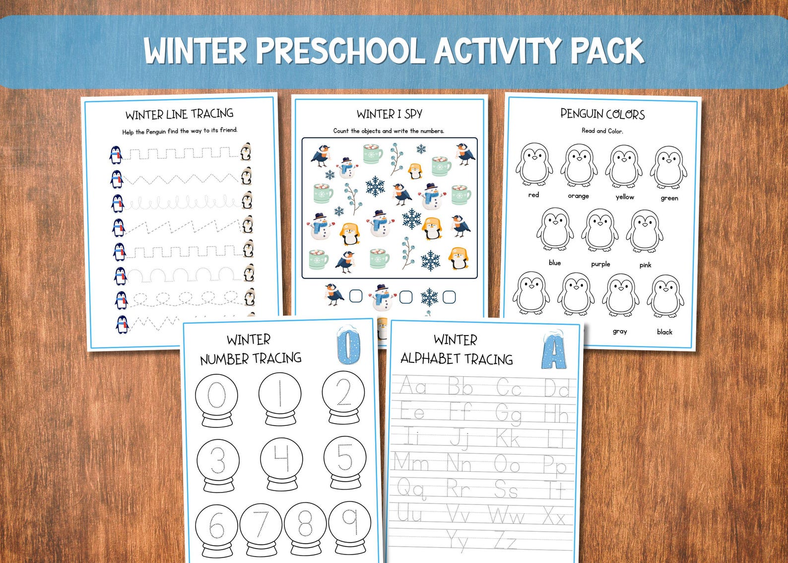 Winter Preschool Activity Pack | Printable Worksheets for Kids ...