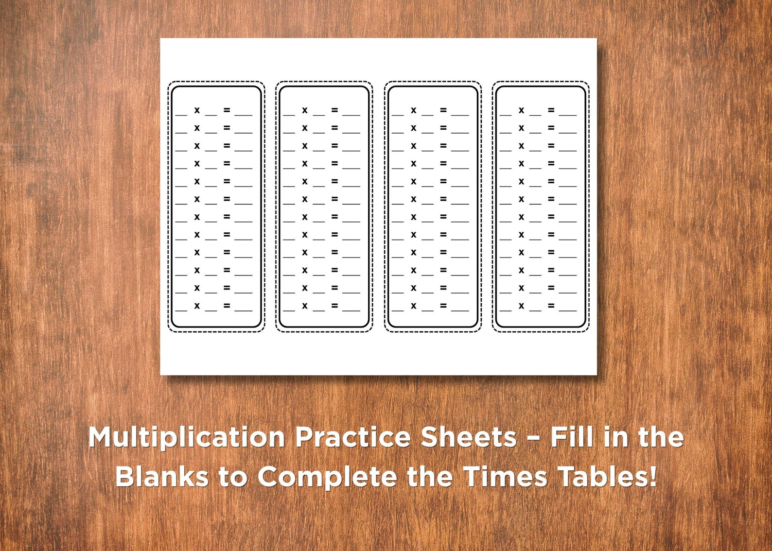 Multiplication Worksheets 1–12 | Times Table Printables | Fill-in-the ...