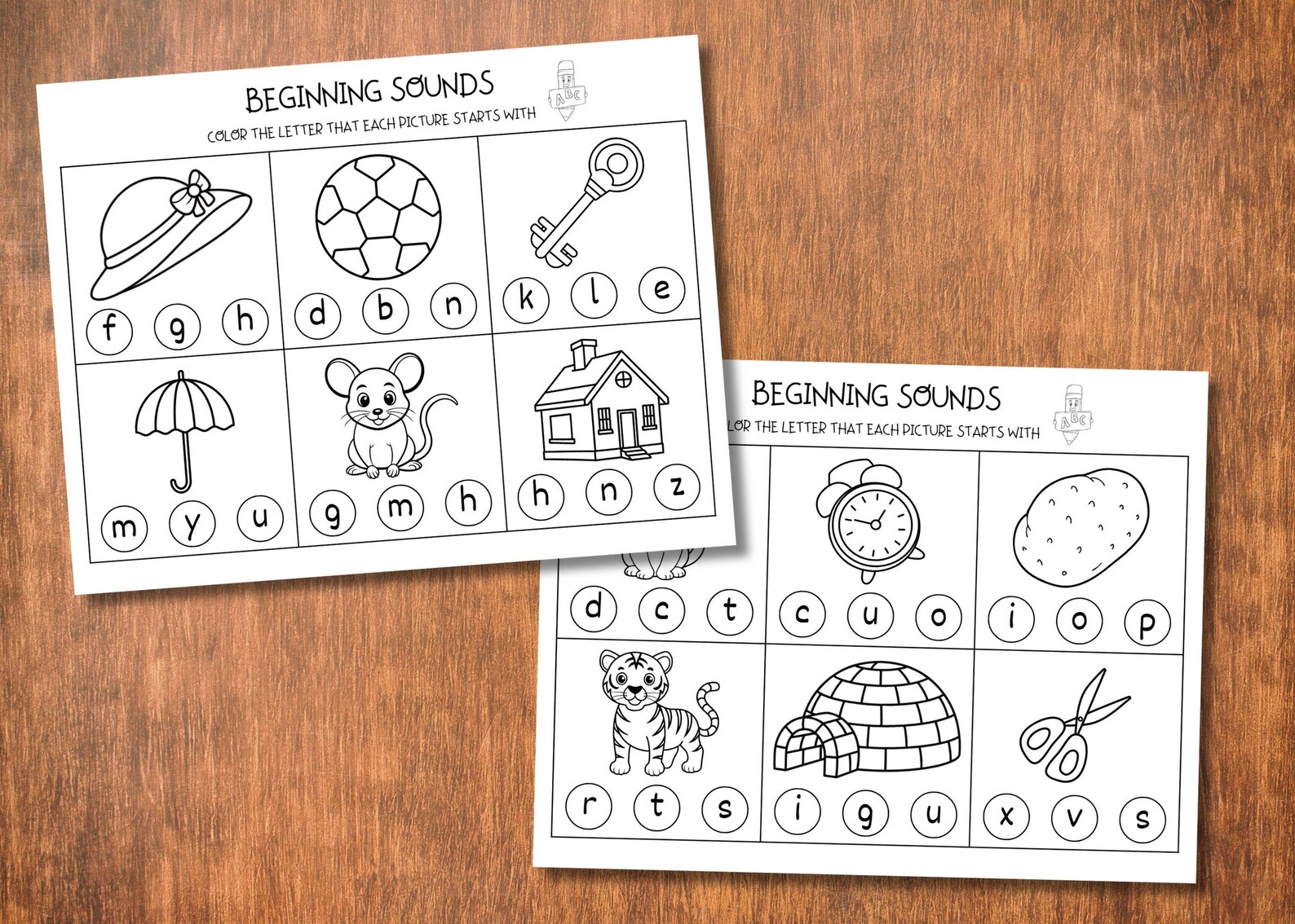 Beginning Sounds Printable Worksheets | 15 Phonics Coloring Pages ...
