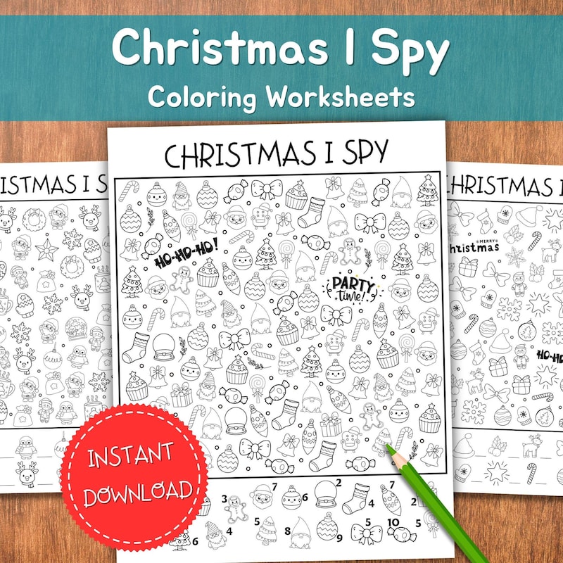 Winter I Spy Counting - Etsy