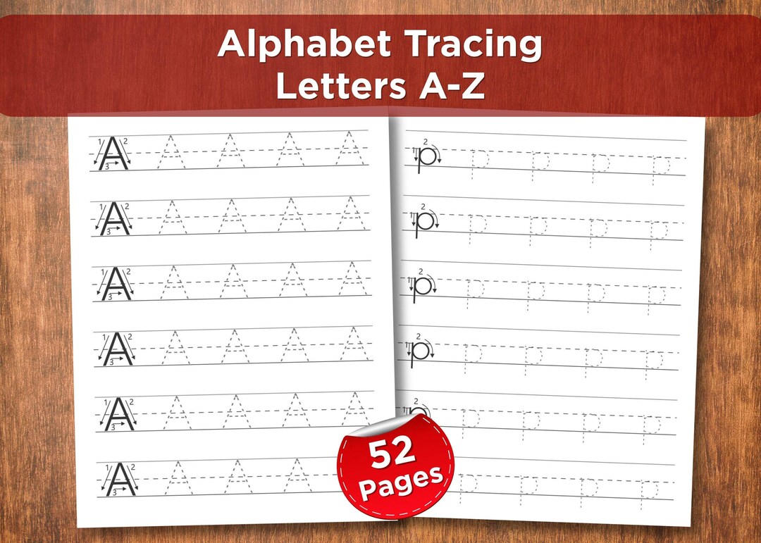 Alphabet Tracing Worksheets: Handwriting Practice for Preschool ...