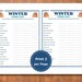 Winter Think Fast Game Printable | Name 3 Winter Words | Fun Family ...