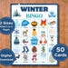 Winter Bingo Game Printable | Kids Holiday Activity | Classroom Party ...