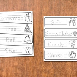 Winter Word Tracing Worksheets | 10 Printable Trace-and-color Pages ...
