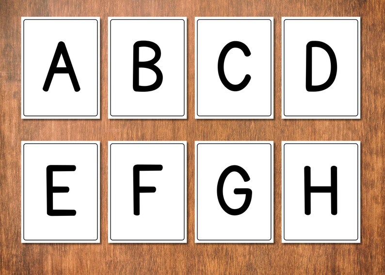 Alphabet Flashcards Printable for Preschool | Uppercase and Lowercase ...