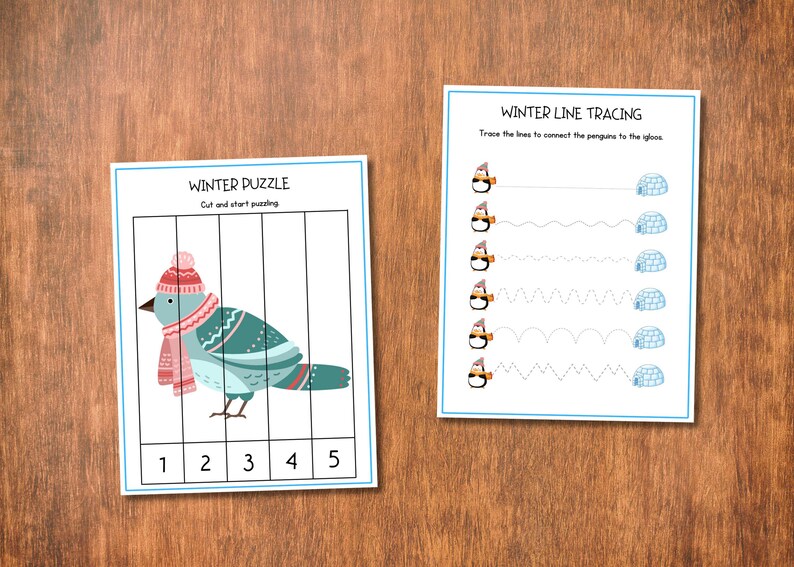 Winter Preschool Activity Pack | Printable Worksheets for Kids ...