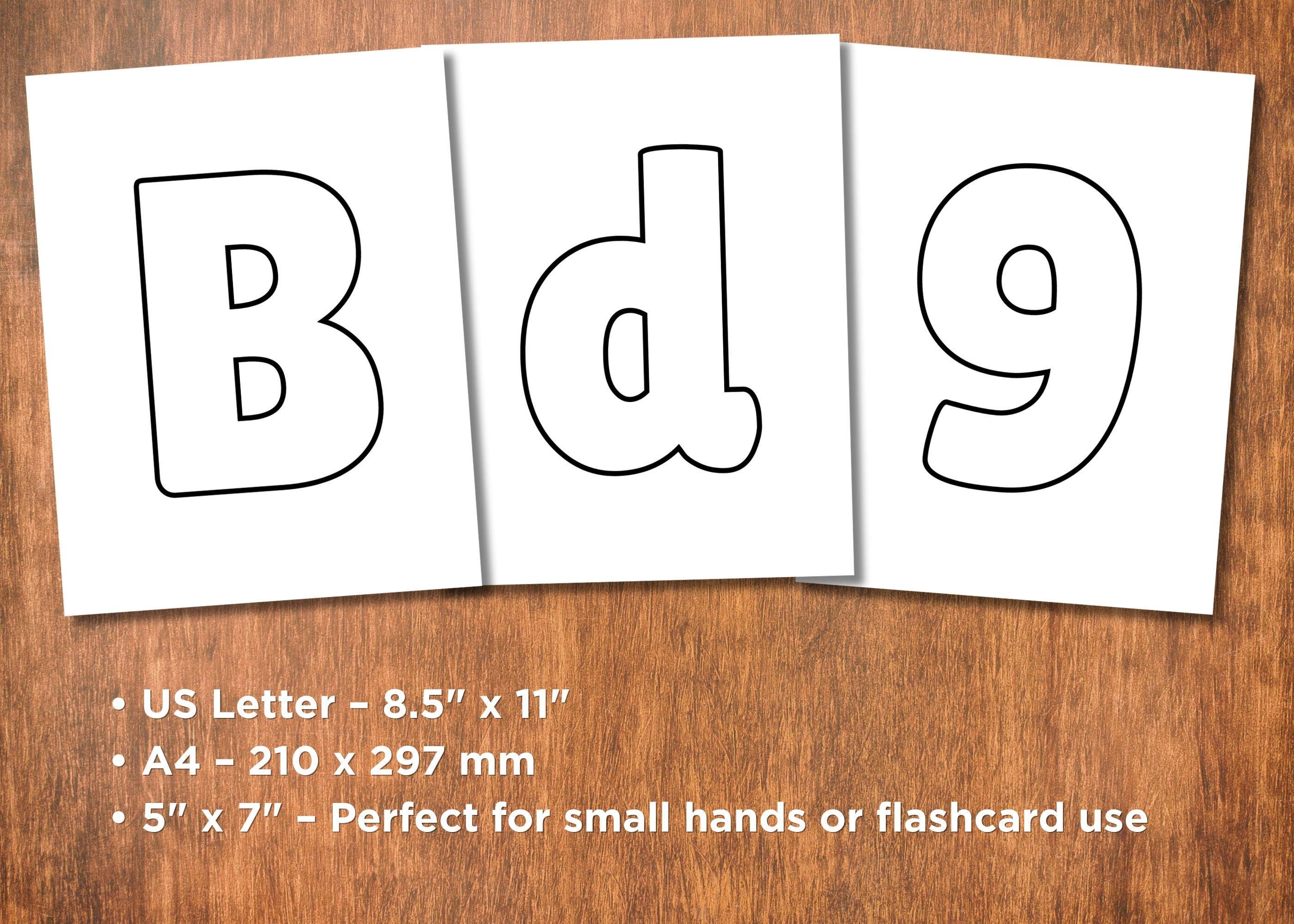 Bubble Letter Tracing Templates: Alphabet & Numbers - PDF Download - Etsy