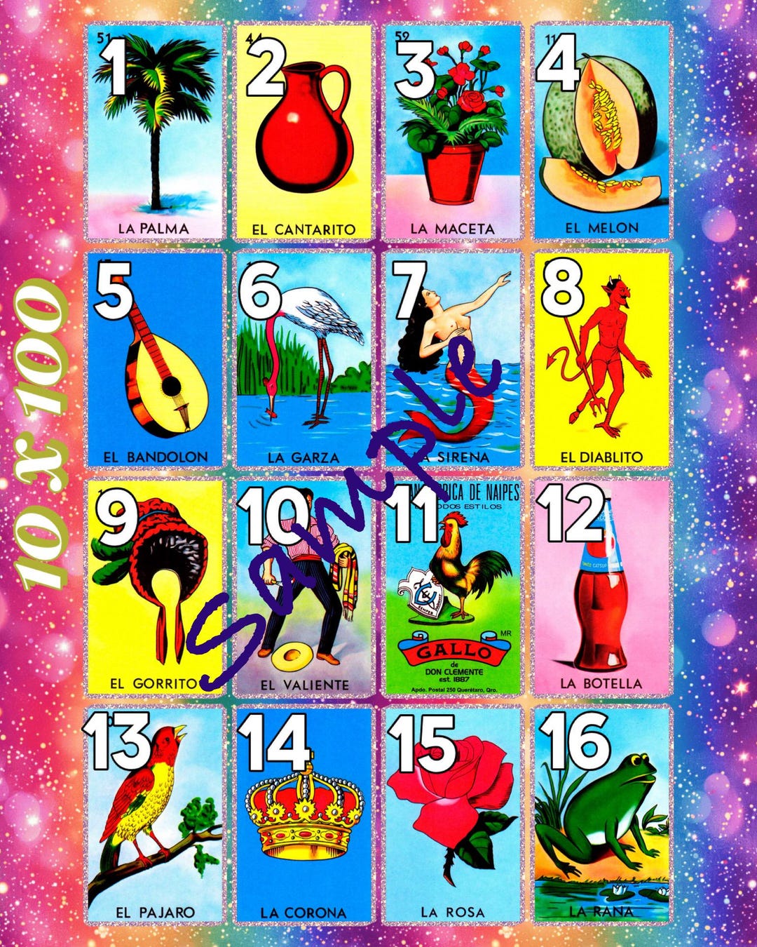 Last Card Standing Loteria Game Board - Etsy