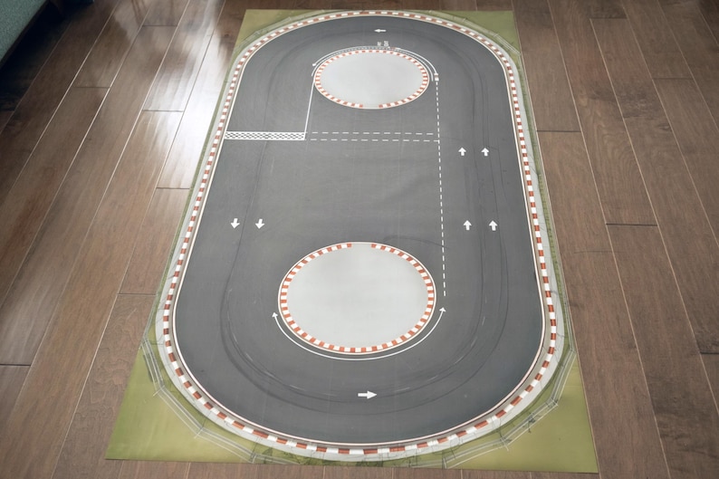 Ultra-realistic RC Drift Track – 6x3 Ft Printed Vinyl Surface | Feels ...