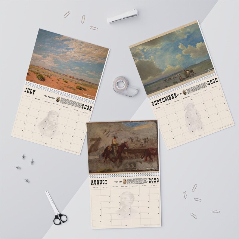 Great American West 2026 Wall Calendar - Famous Wild West Figures ...