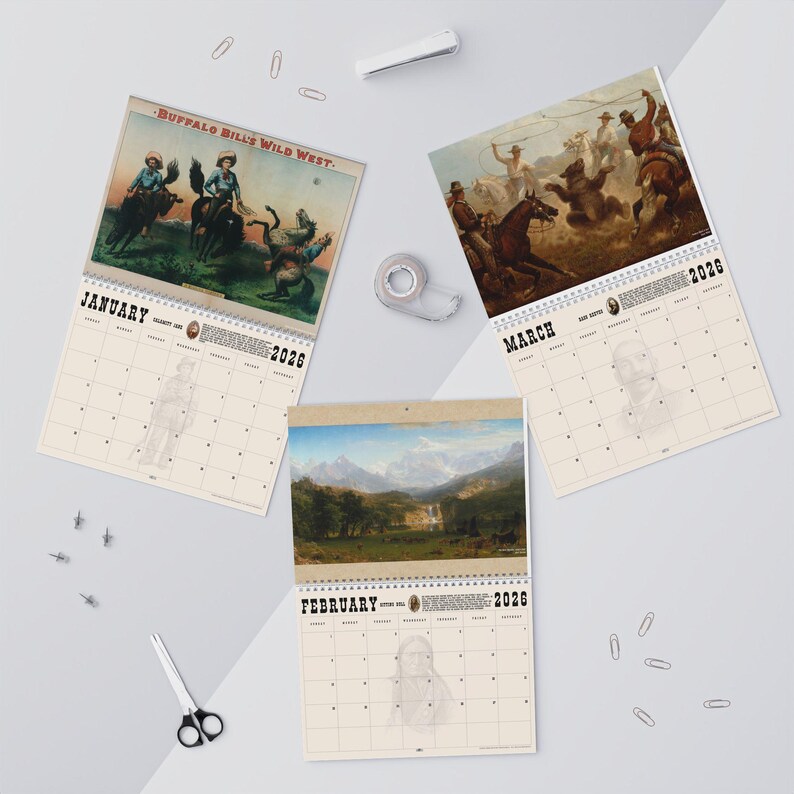 Great American West 2026 Wall Calendar - Famous Wild West Figures ...