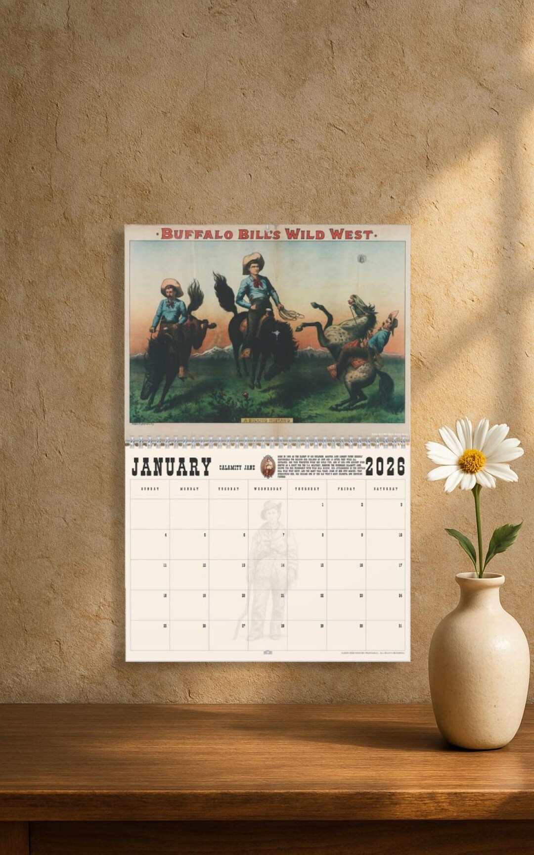 Great American West 2026 Wall Calendar - Famous Wild West Figures ...