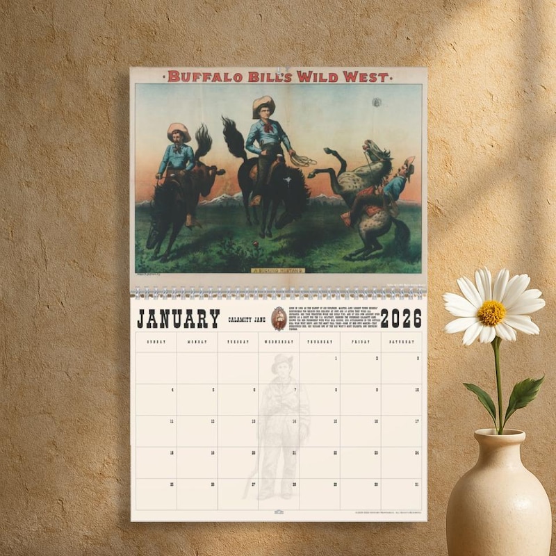 Old Cowboy Calendar - Etsy