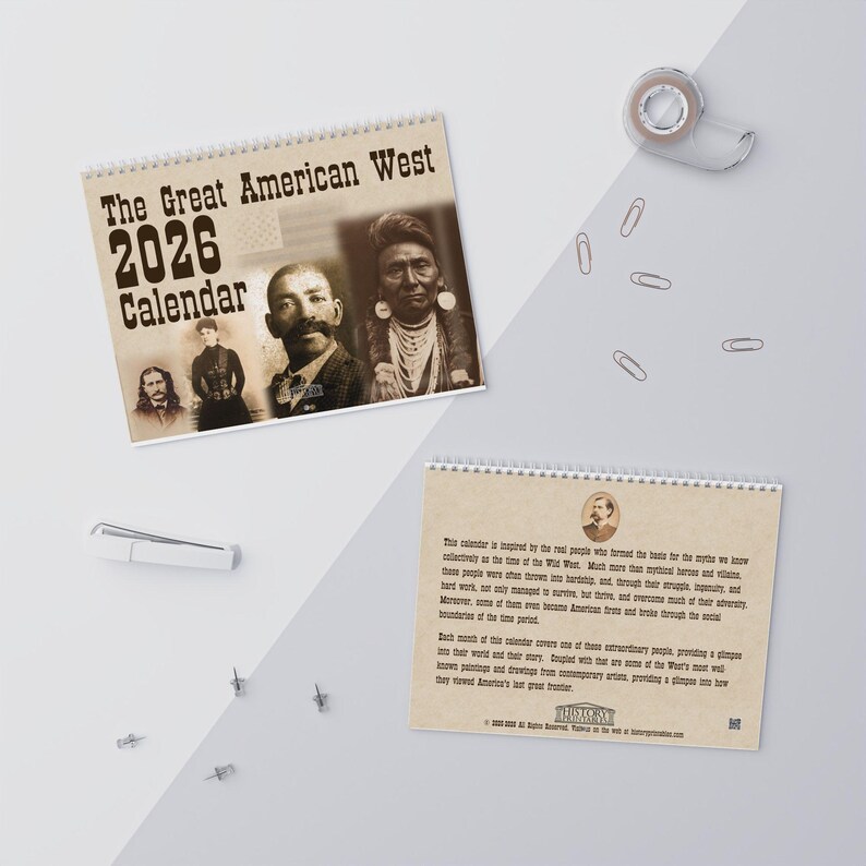 Great American West 2026 Wall Calendar - Famous Wild West Figures ...