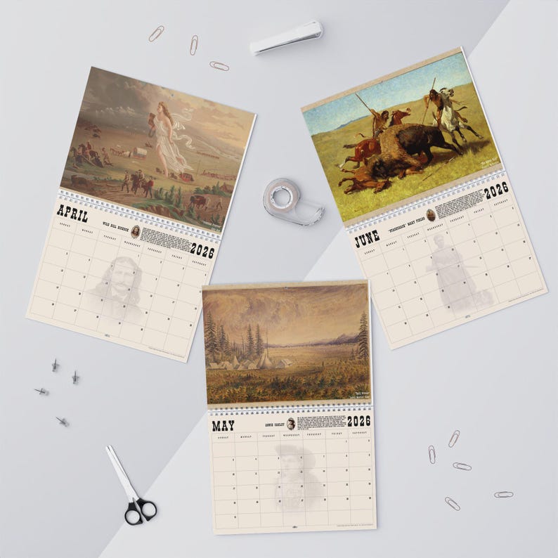 Great American West 2026 Wall Calendar - Famous Wild West Figures ...
