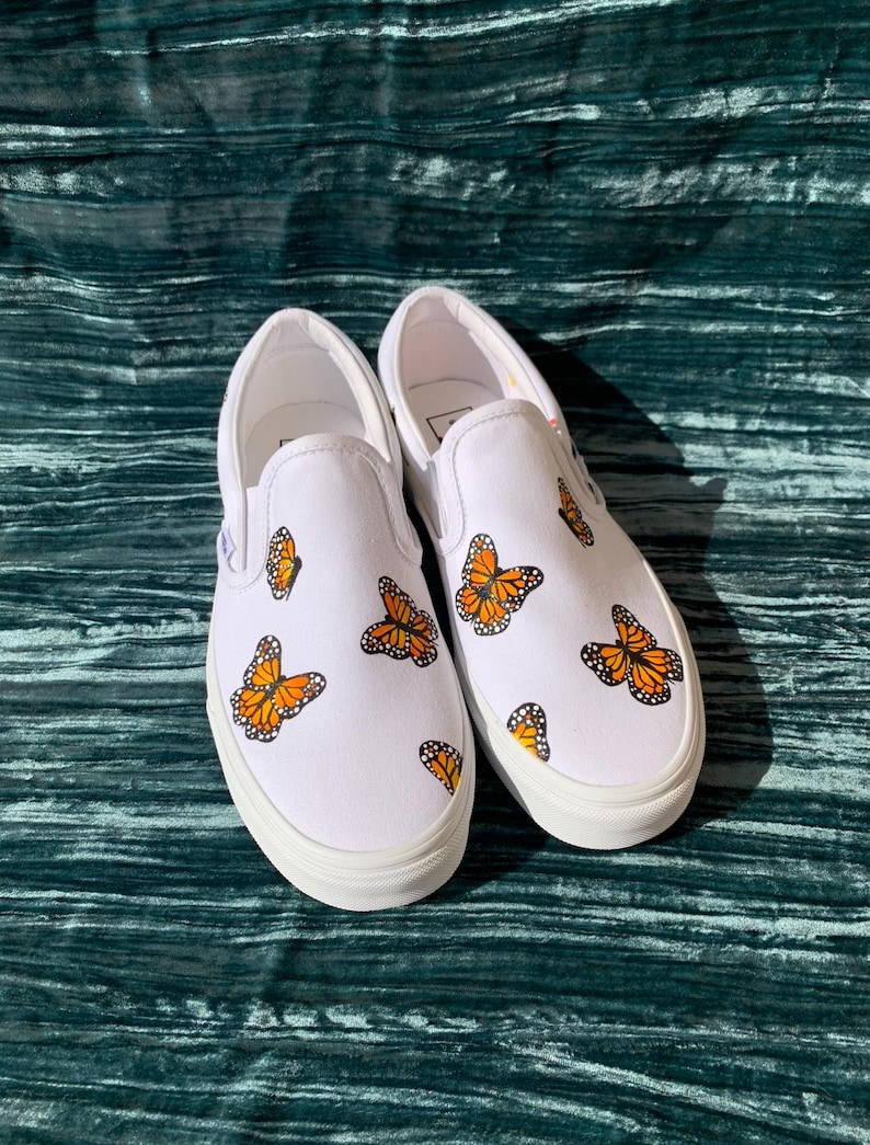 Custom Hand-painted Butterfly Shoes: Personalized AF 1s - Etsy