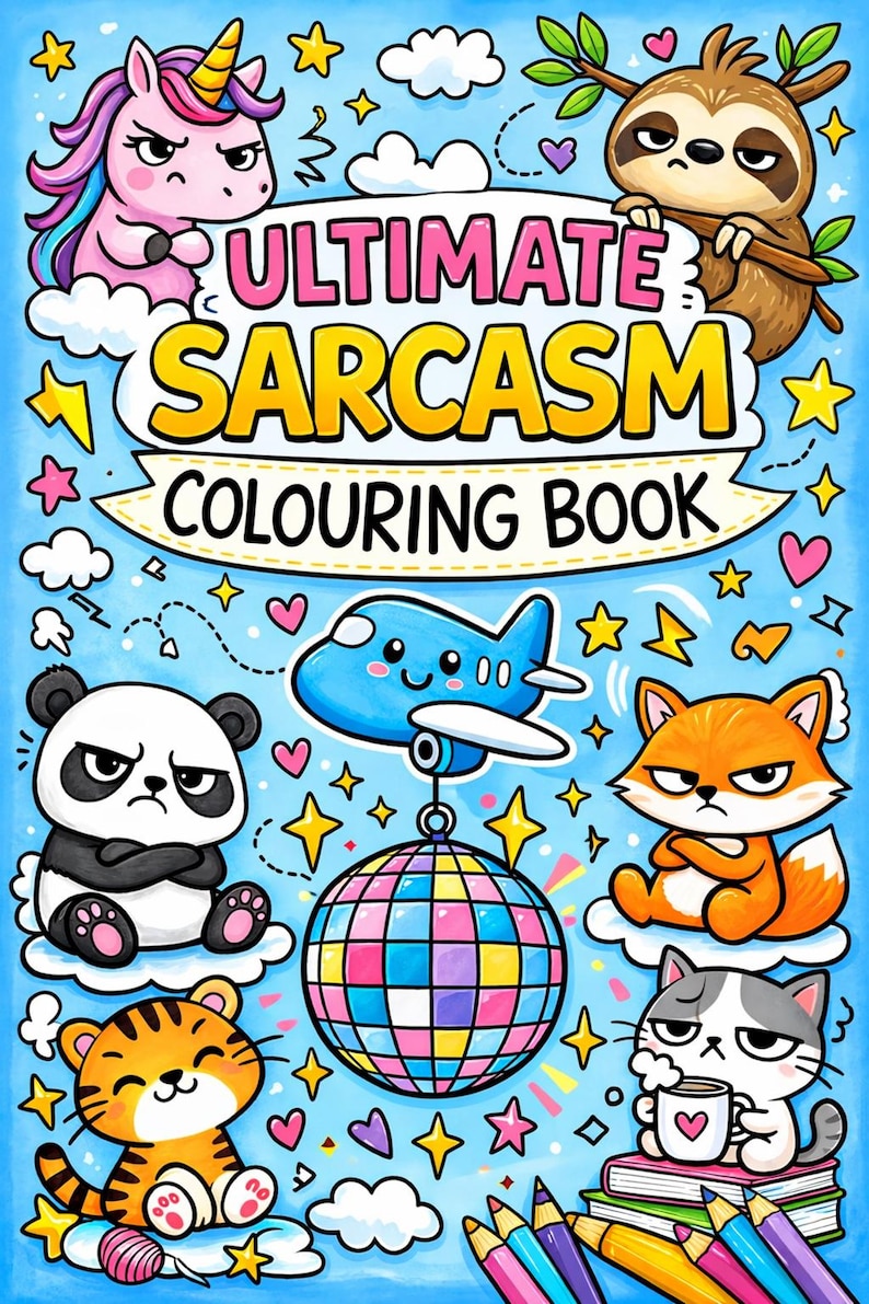 Ultimate Sarcasm Colouring in Book - Etsy