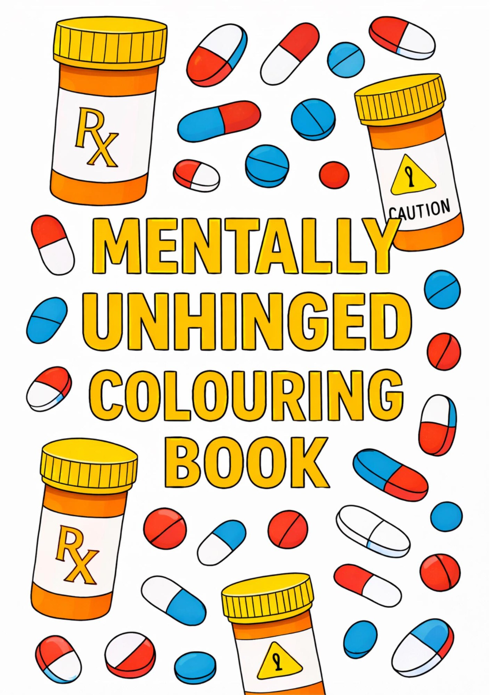 Mentally Unhinged Medicated Colouring in Book - Etsy