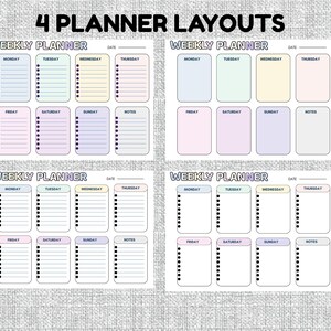 Editable Weekly Planner | Printable, Digital | Weekly Planner PDF ...