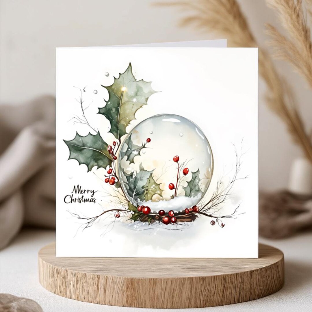 Classic, Luxury Christmas Bauble Cards in a Unique Original Design - Etsy