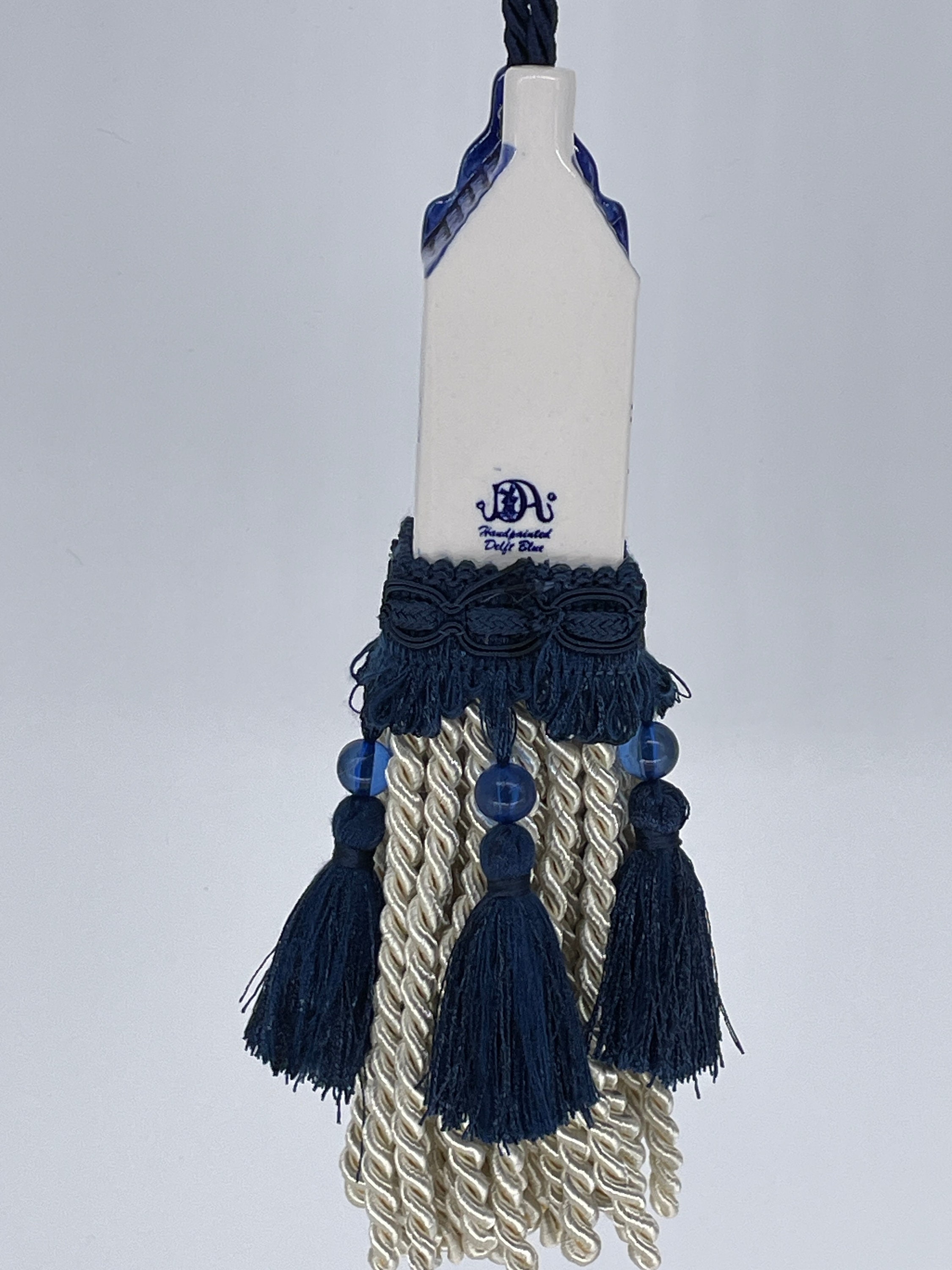 Blue and White Authentic Delft House Salt and Pepper Shaker Tassel ...