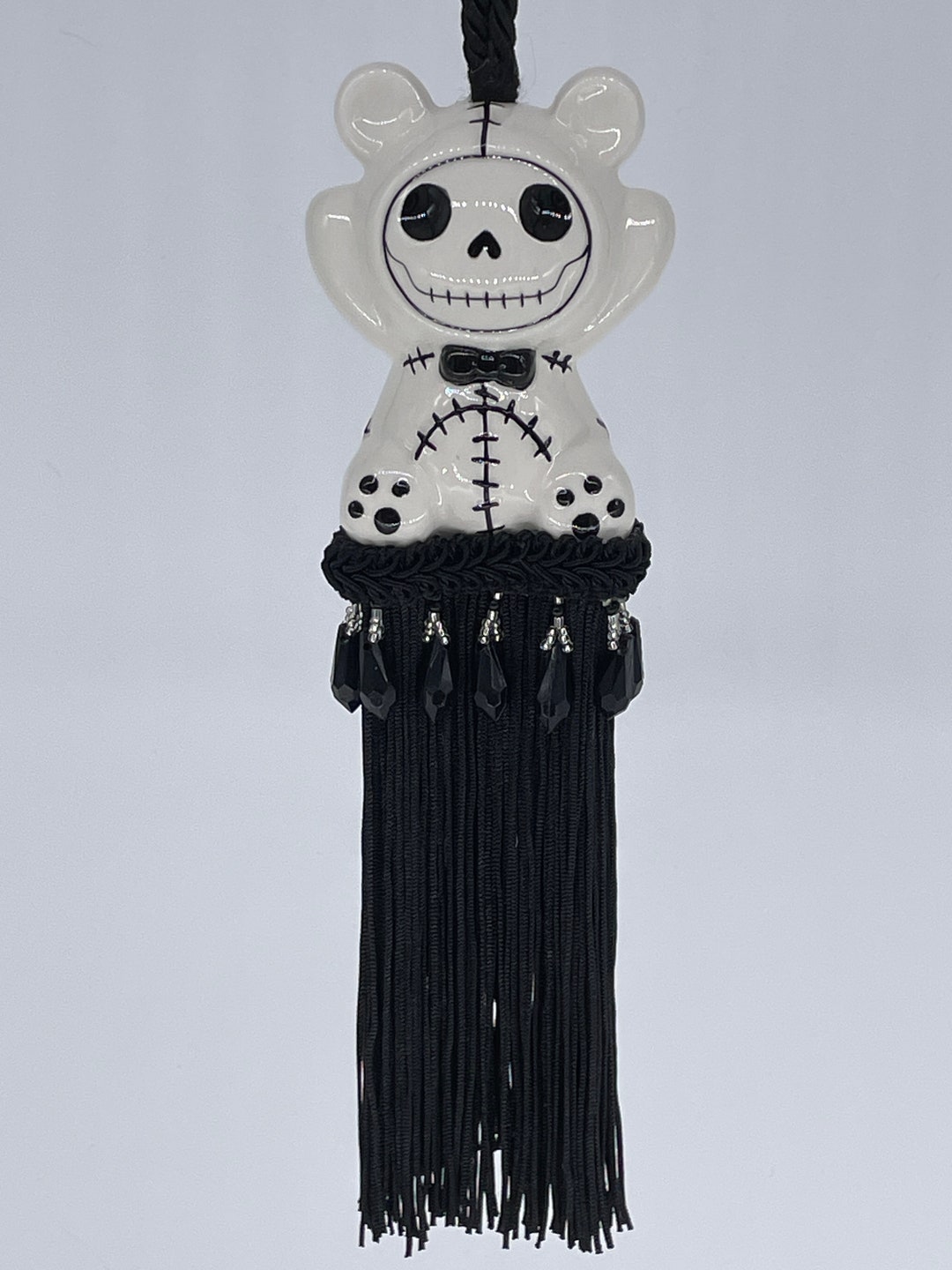 White Skeleton Teddy Bear Salt and Pepper Shaker Tassel, Skeleton ...
