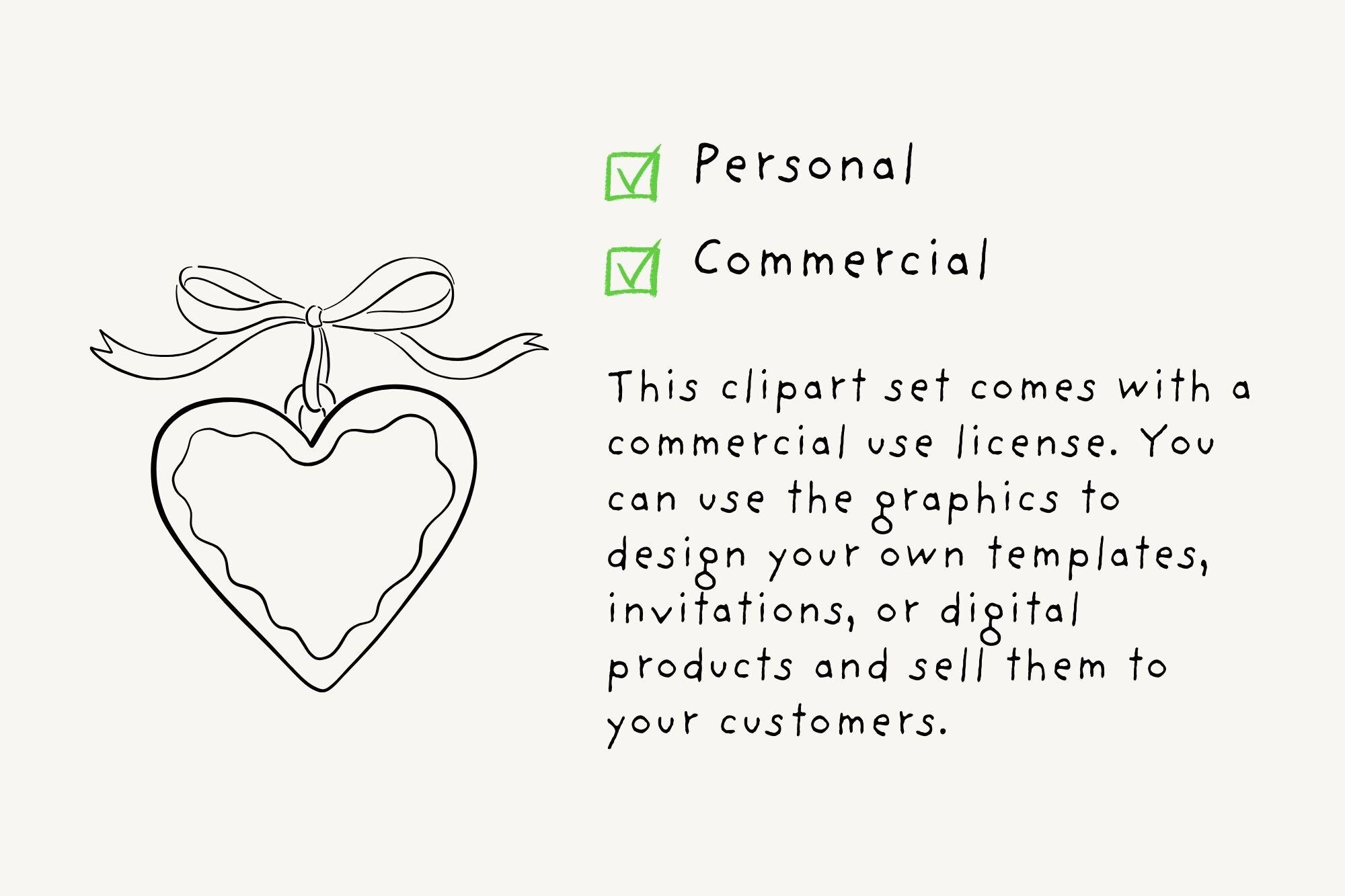 Hand Drawn Heart Locket Illustration – Wedding Clipart Bundle (SVG, PNG ...