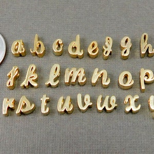 Cursive Initial Necklace, Lower Case Initial Jewelry, Tiny Letter ...