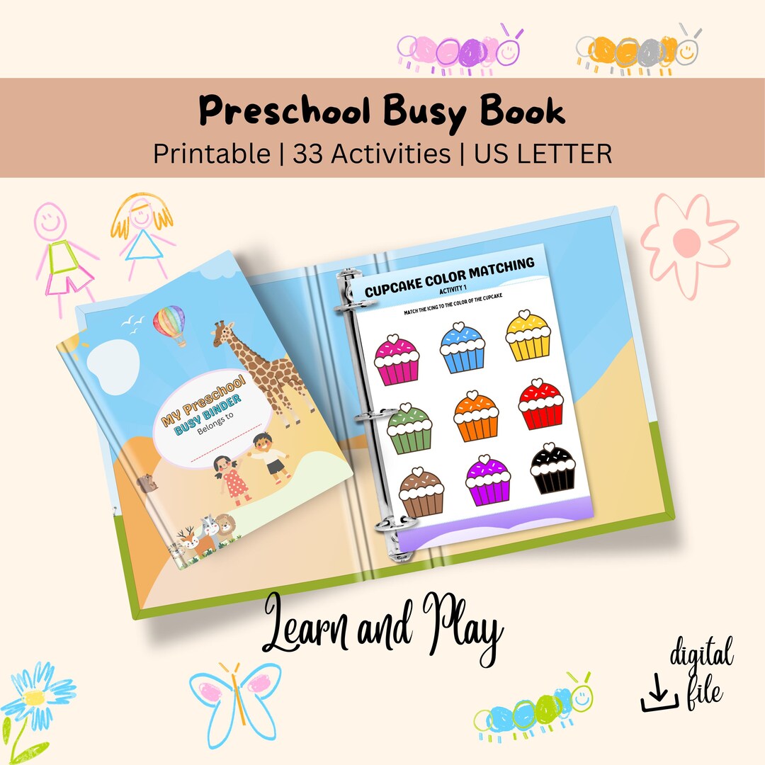 Preschool Busy Book | Learning Binder | Homeschool Resources | Activity ...
