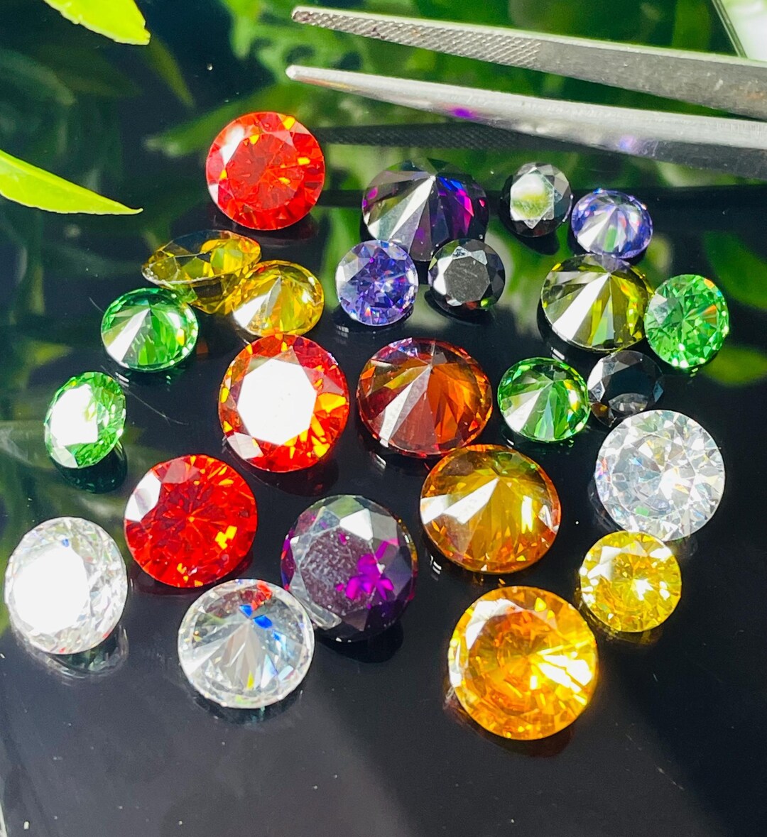 Wholesale Lot: Mixed Color Round Cubic Zirconia Gemstones - 5A Quality ...
