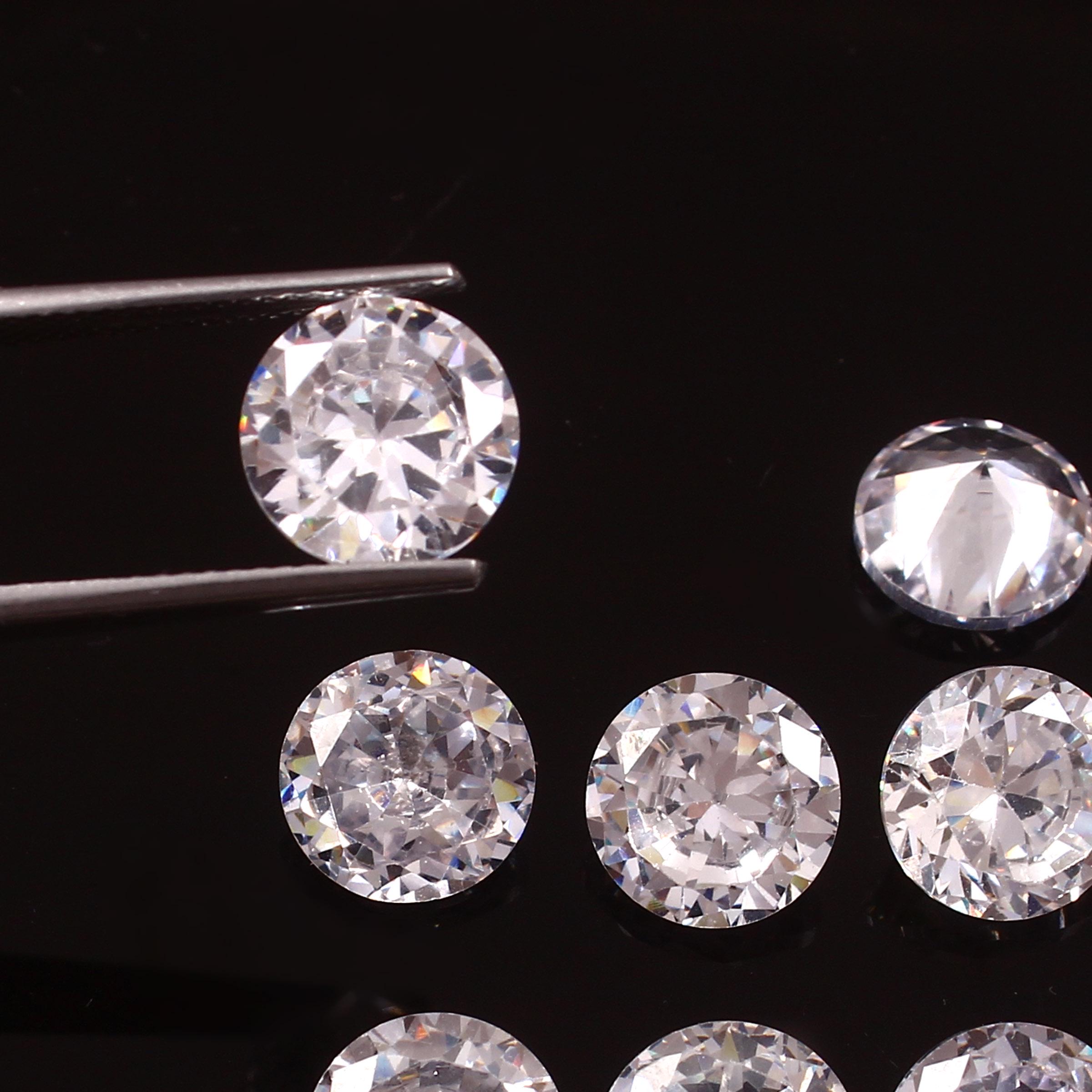 Aaa++cubic Zirconia Round Lot: Mixed Color Round Cz Gemstones - All ...