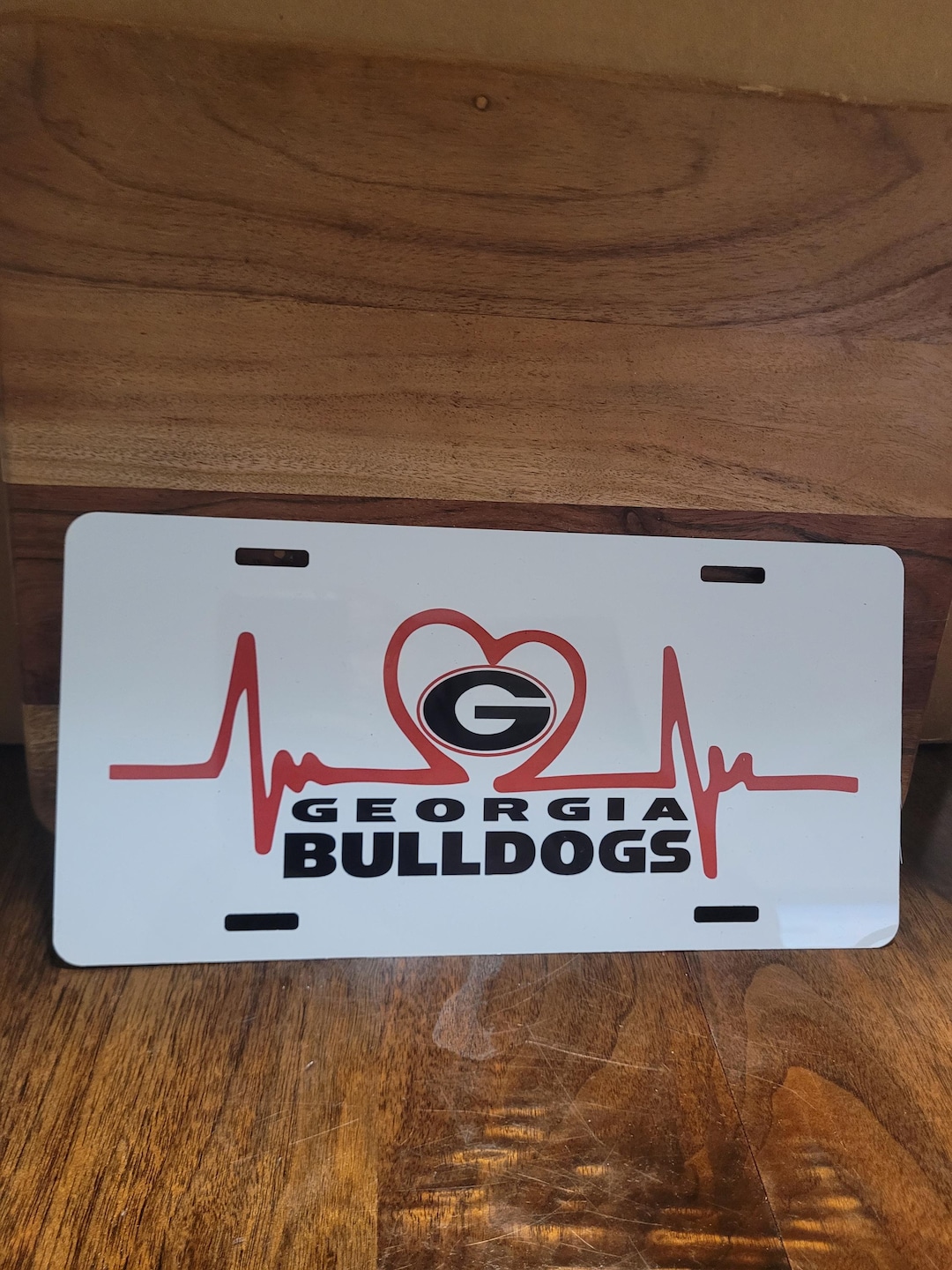 Georgia Bulldogs Pulse License Plate, GA Bulldogs Dawgs Pulse Front ...